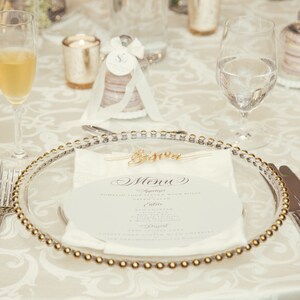 Printed Sample or Sets of 50 Custom Printed Gold & White | Etsy