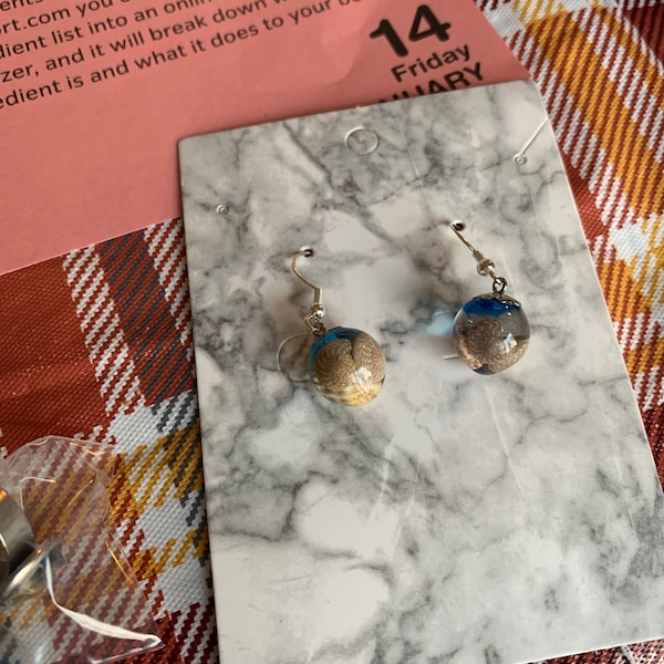 Epoxy Resin Earrings, Cruise Gifts - Etsy