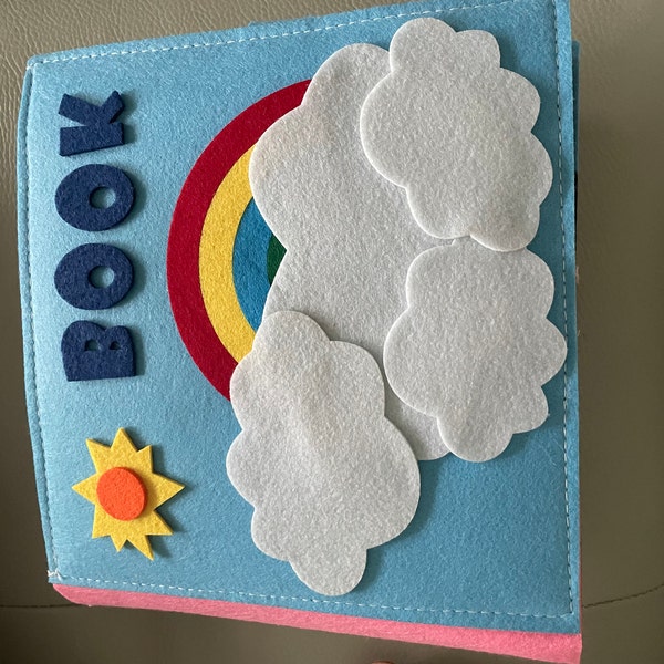 3D Quiet Book Montessori Toy, Soft Felt Busy Book Early Education With ...