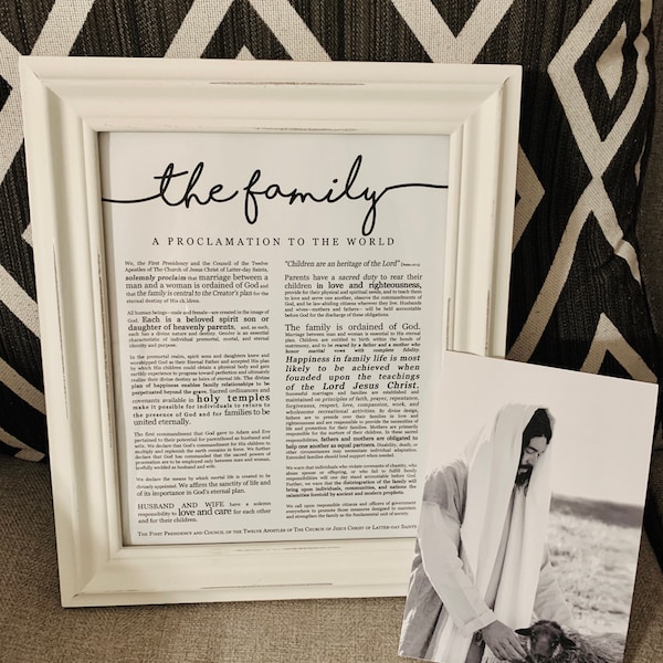 Family Proclamation Print- on Premium Paper- Cursive Title- LDS - Etsy