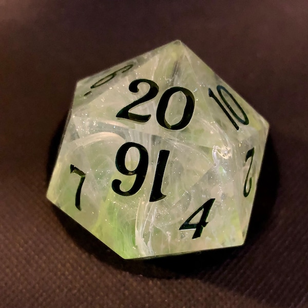Mystic Nebula - Handmade 9 Piece Set + 25mm Jumbo D20 / Sharp Edge ...