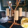 Natural Cherry Wood Single Chime Stand Hand Chimes CHIMES NOT INCLUDED ...