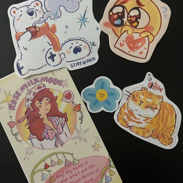 Cute Stickers Grab Bag, Kawaii Cute Mystery Sticker Grab Bag, Mystery ...