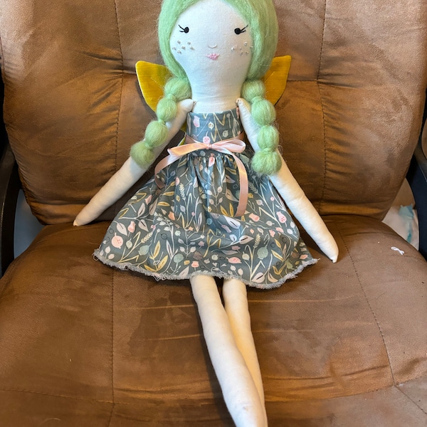 Fairy Rag Doll Sewing Pattern: 21" Heirloom Cloth Doll (PDF Digital ...