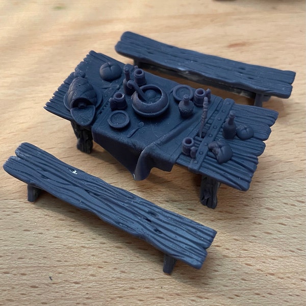 Food Table Set Dungeons and Dragons, Pathfinder, Tabletop Gaming 28mm ...