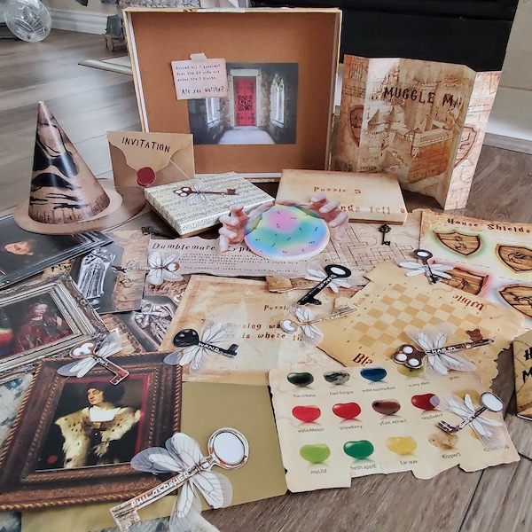 Wizard Escape Room Game. Wizard School Printable Puzzle Game. Family ...