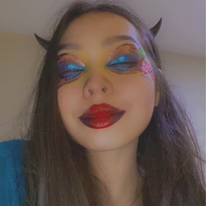 Small Demon Horns Cute Gothic Devil - Etsy