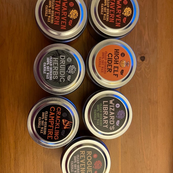 Druidic Herbs Gaming Candle | Geek Gift | RPG | Gamer | DND | Sage ...