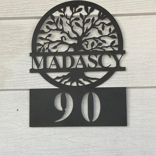 Custom Metal Address Sign, Metal House Numbers, Metal Address Plaque ...