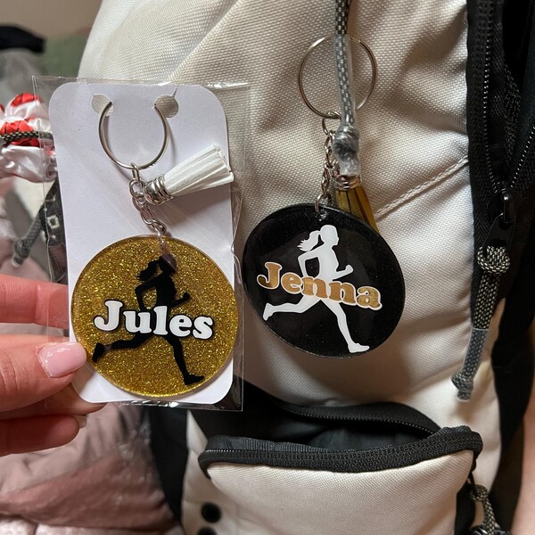 Personalized Cheerleader Name Keychains | Dance Keychain | Cheer ...