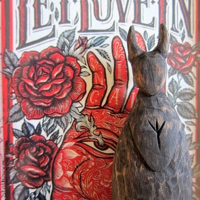 Druid/ God Lugh Statue/ Wooden Figure of Celtic God/ Altar - Etsy