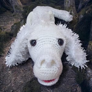 Amigurumi Crochet Pattern for Falkor Inspired Luck Dragon. Instruction ...