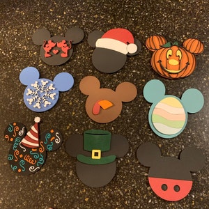 Mickey Disney Inspired Interchangeable Heads ONLY HEADS | Etsy