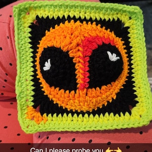 Alien Head Granny Square - Etsy