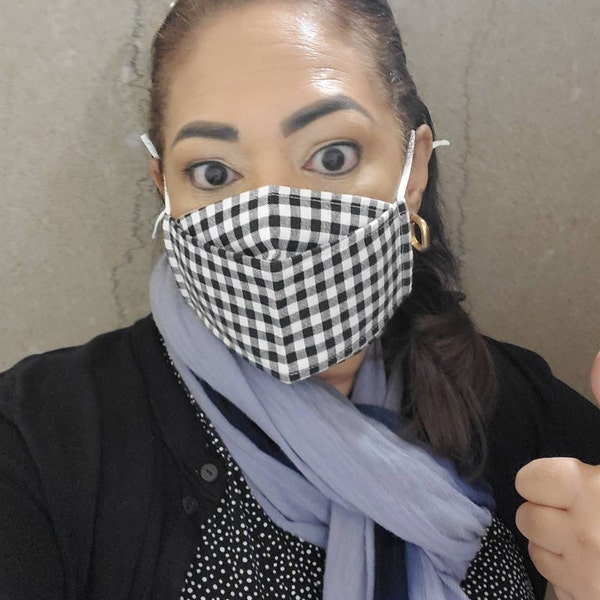 Womens and Mens 3D Face Mask | 3 Layers of High Quality 100% Cotton ...