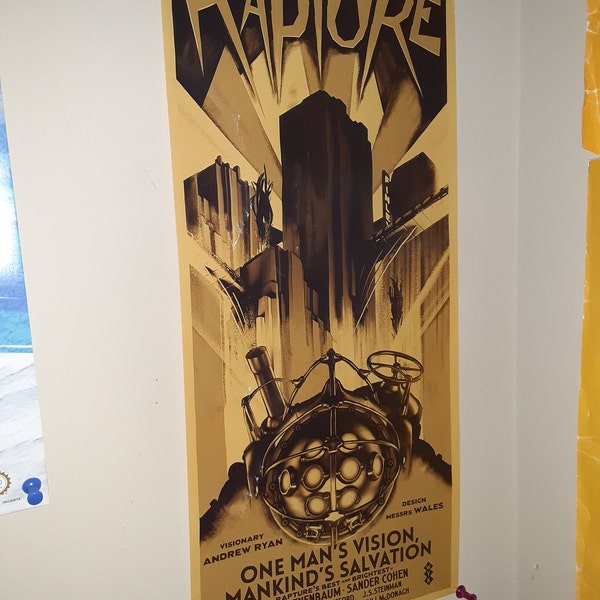 Bioshock Rapture Print - Art Deco Vintage Style Poster Inspired by ...