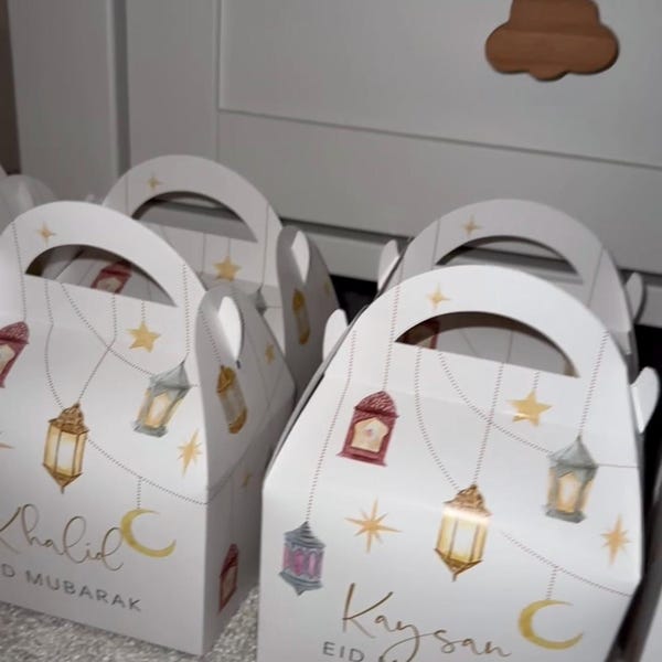 Personalized Eid Mubarak Party Favor Box: Ramadan Celebration Gift - Etsy