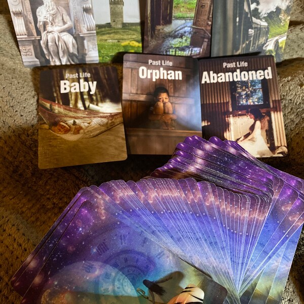 Past Life Oracle Deck Set With Travel Bag - Etsy