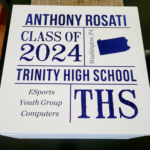 Personalized Keepsake Box - for Graduation - Class of 2025 - Custom ...