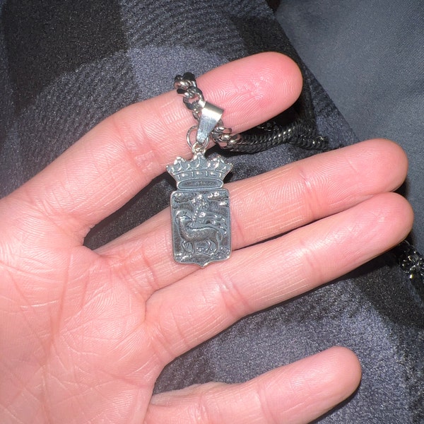 Modern EMPTY TOMB Necklace in Sterling Silver or Gold Overlay ...