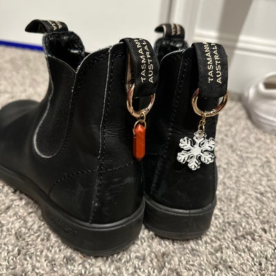 ONE Cloud With Moon or Raindrops Boot Charm, Pull Loop Charm, Shoe ...