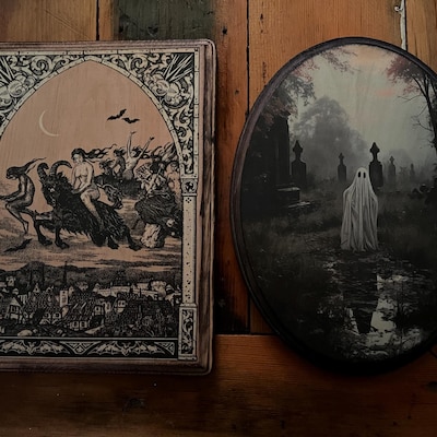 Bat Victorian Portrait Wooden Wall Art Vintage Style Animal Wall Art ...