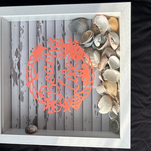 Beach Life Shadow Box/beach Themed Shadow Box/beach Lover Gift/beach ...