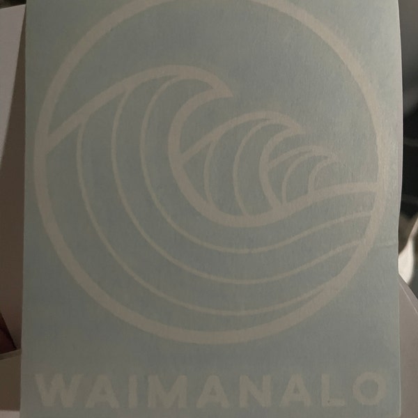 Custom City Ocean Wave Vinyl Decal - Aloha Wave Decal, Ocean Sticker ...