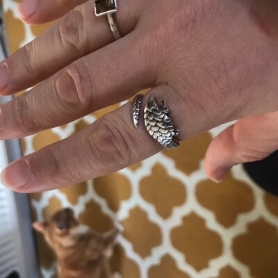Pangolin Ring, Silver - Etsy