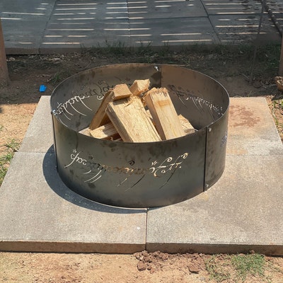 Adirondack Chair Fire Ring Campfire Fire Ring Camping Gift - Etsy