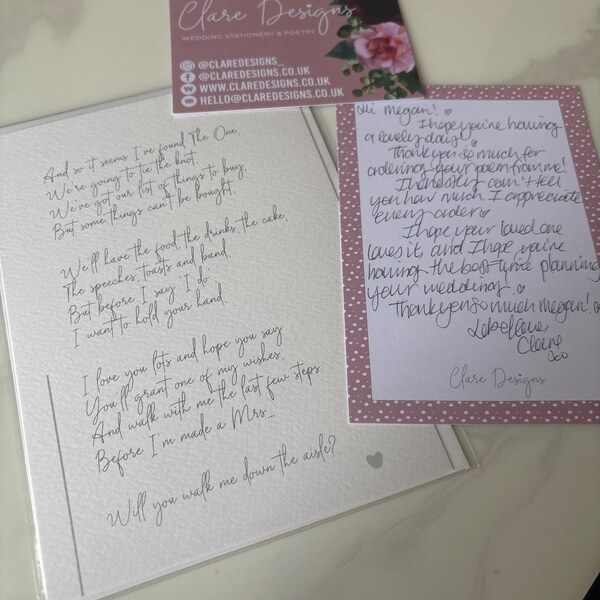 Will You Be Our Flower Girl? Personalised Proposal Poem: Download ...