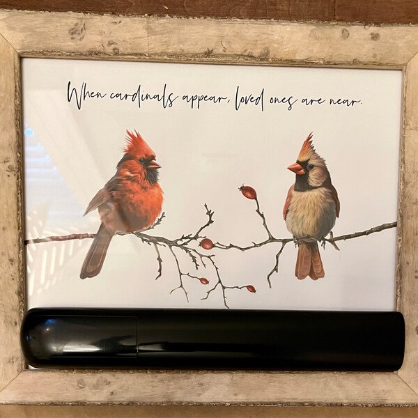 Cardinal Memorial Digital Print, Cardinal Memorial, Memorial Gift, in ...