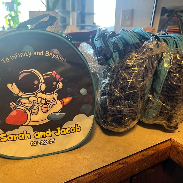 Personalized Kids Goodie Bag Customized Birthday Back Pack Custom Name ...