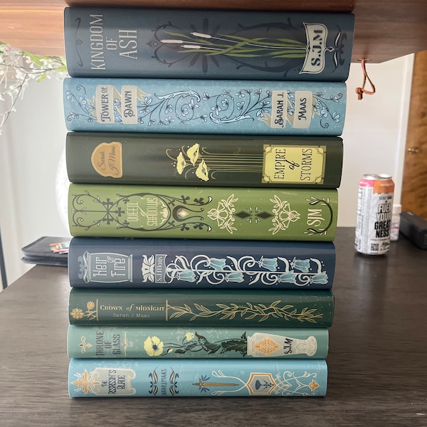 Throne of Glass Hardcover Vintage Dust Jackets Set, Digital Download ...