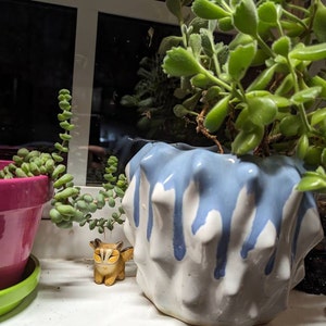 White Owl Griffin Figurine Snowy Gryphon Sculpture TO ORDER Tiny Clay ...