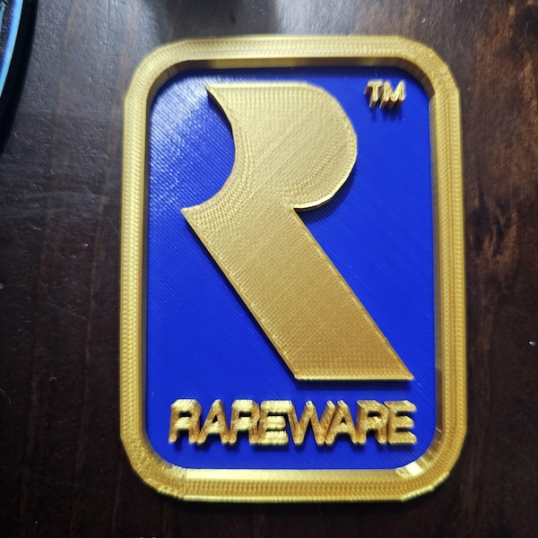 Revised* Rareware Video Game Logo Sign Decoration ~ 4.5x3in (videogame ...