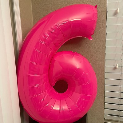 Giant Neon Number Balloon Florescent Numbers Extra Bright Number ...