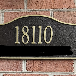 LAWN MOUNTED Address Plaque. Personalized Large Rectangle Plaque ...