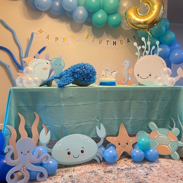 Under the Sea Party Decorations | Underwater Theme Party | Sea Theme ...