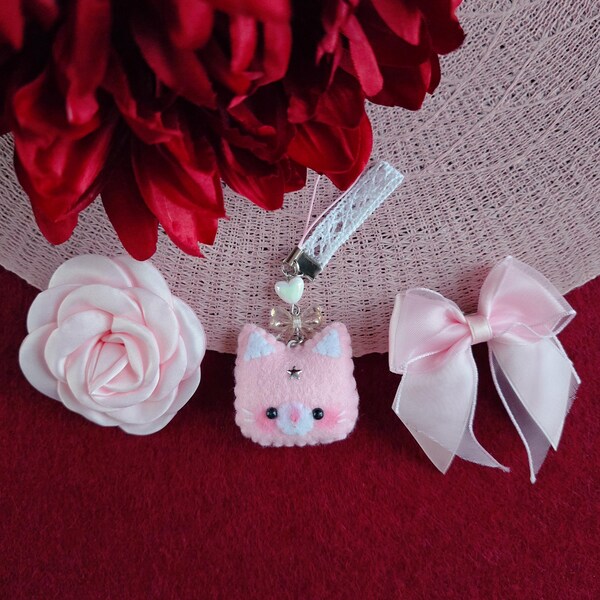 Felt Keychain, Felt Plush, Cute Bunny Keychain, Handmade Gift - Etsy
