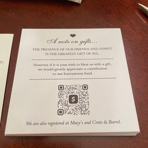 Money for Wedding Gift Request for Monetary Gifts Financial - Etsy