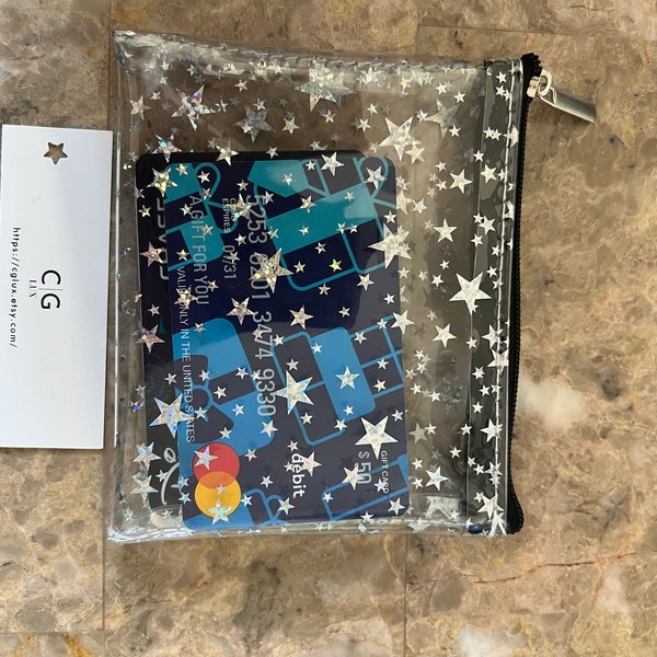 Mini Clear Glitter Wallet, Mini Makeup Bag, Mini Purse Accessories ...