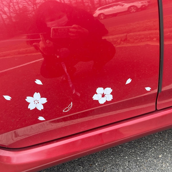 Sakura L Cherry Blossom Car Decal L Holographic L Cherry Blossom ...