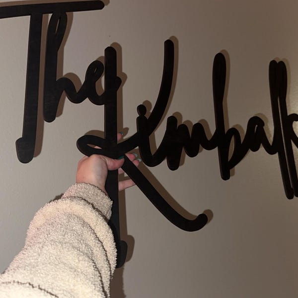 Custom Last Name Sign, Family Name Sign, Personalized Name Sign ...