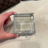 Glass Ring Box for Wedding and Engagement, Wedding Ring Box, Glass ...