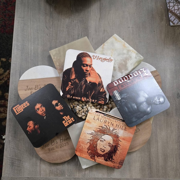 Music Album Custom Coaster Set, Personalized Pick Any Genre, House ...