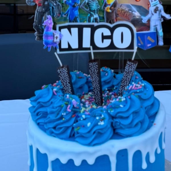 Custom Mario Bro Cake Topper, Birthday Cake Topper, 3D Cake Topper ...