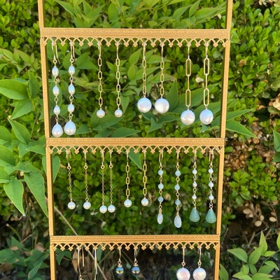 Wall Mounted Earring Organizer, Earring Holder, Jewelry Organizer ...