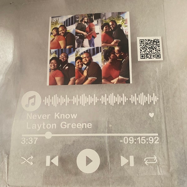 Personalized Music Album Cover With QR Code for Anniversary, Birthday ...