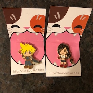 Final Fantasy VII 7 FF7 FFVII Enamel Pins Cloud Sephiroth - Etsy